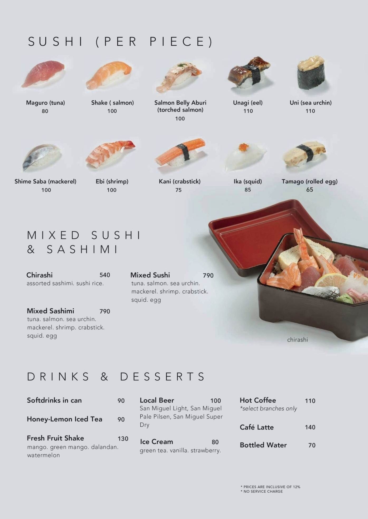 Kenji Tei Menu