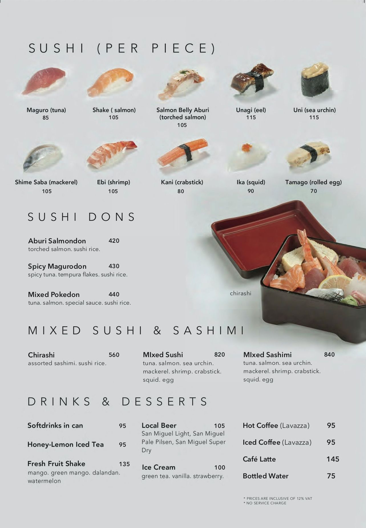 Kenji Tei Menu